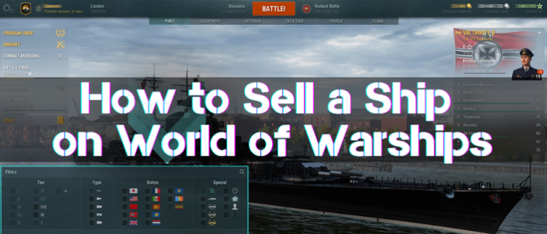 How to Sell a Ship in World of Warships | Full guide